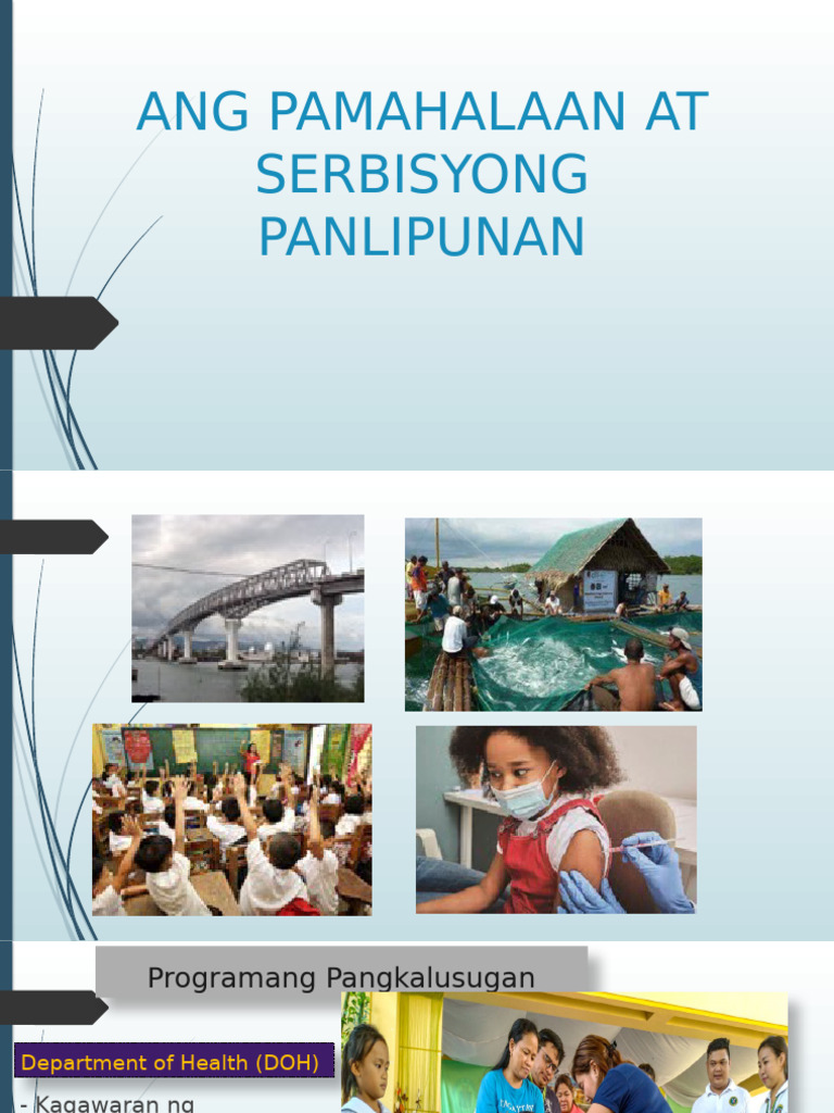 Ang Pamahalaan at Serbisyong Panlipunan My PPT1 | PDF