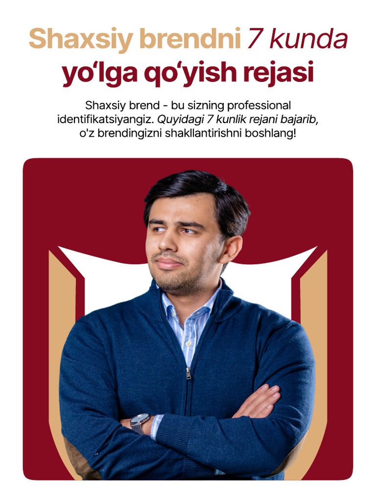 Shaxsiy Brendni 7 Kunda Yo Lga Qo Yish Rejasi | PDF