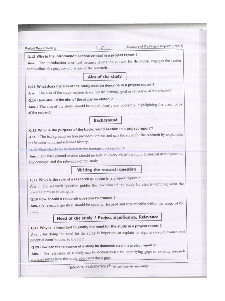 OHS352 Project Report Writing (R 2021), Sem 7 Book 4 | PDF