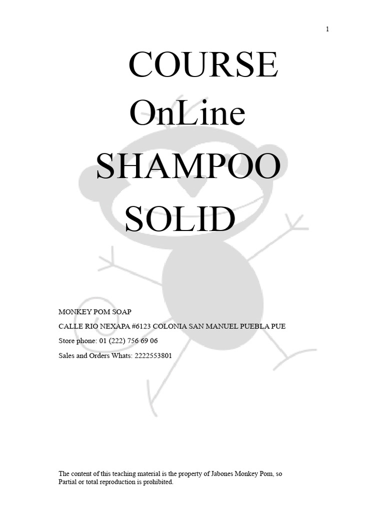 SOLID Shampoo and Soaps Workshop | PDF | Surfactant | Shampoo