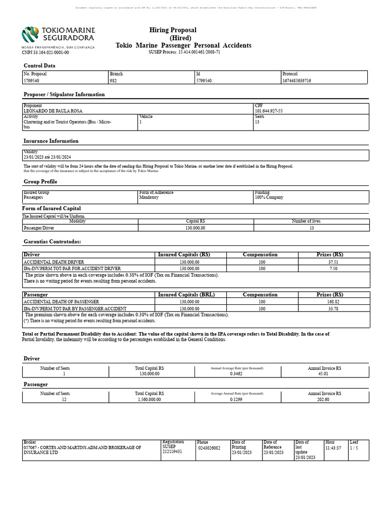 Insurance Proposal | PDF | Insurance | Insurance Policy