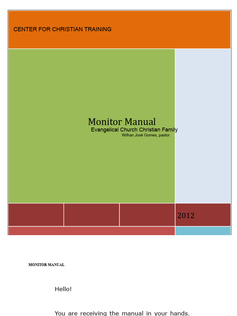 Christian Training Monitor Manual | PDF | Knowledge | Constructivism ...