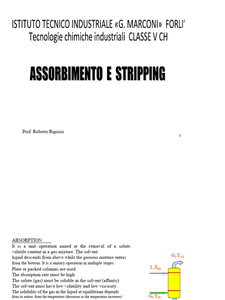Gas Absorption Process and Column Sizing | PDF | Solubility | Gases