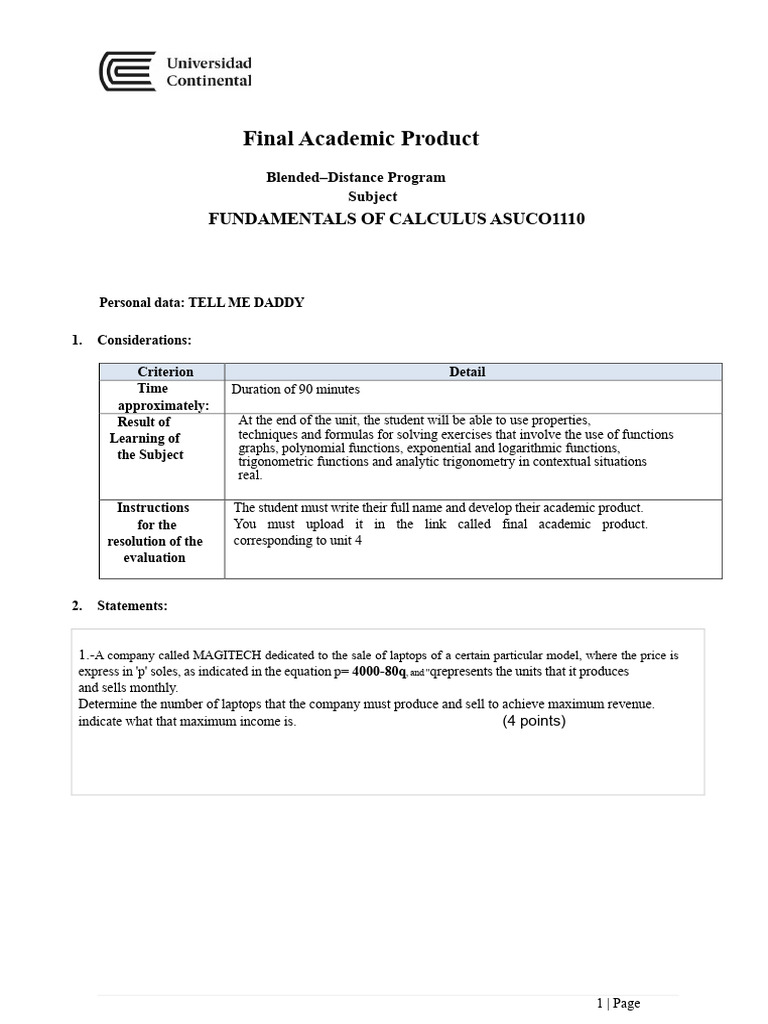Fundamentals of Calculus | PDF | Function (Mathematics) | Calculus
