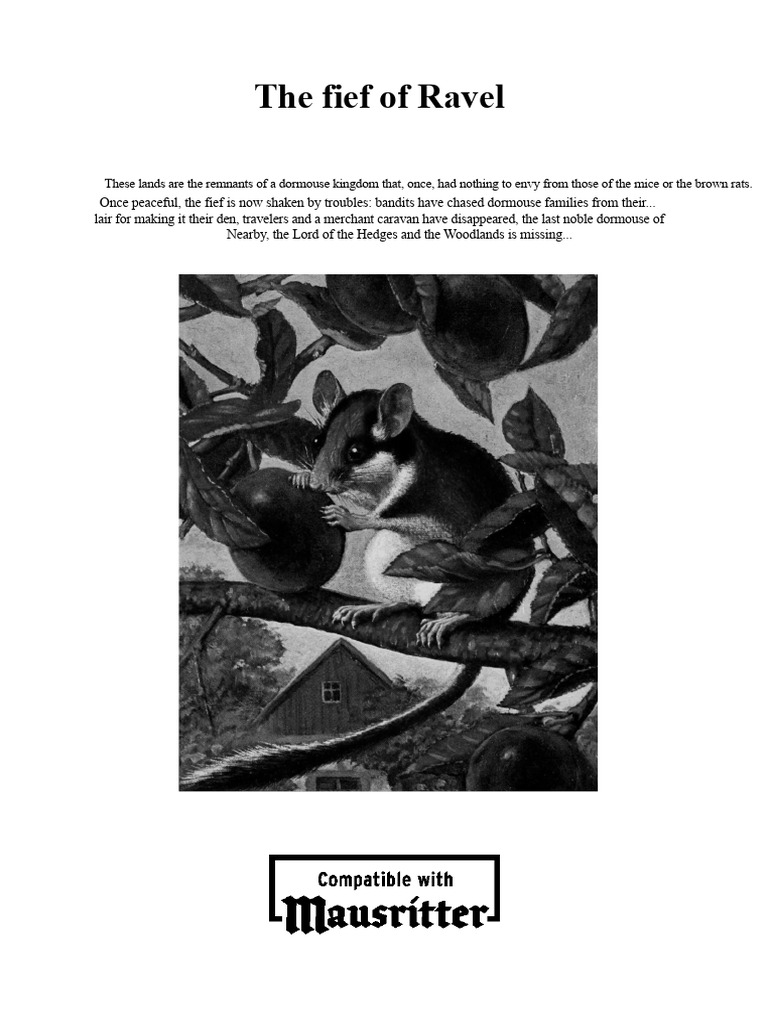 Mausritter - adventure: The Fief of Ravel | PDF