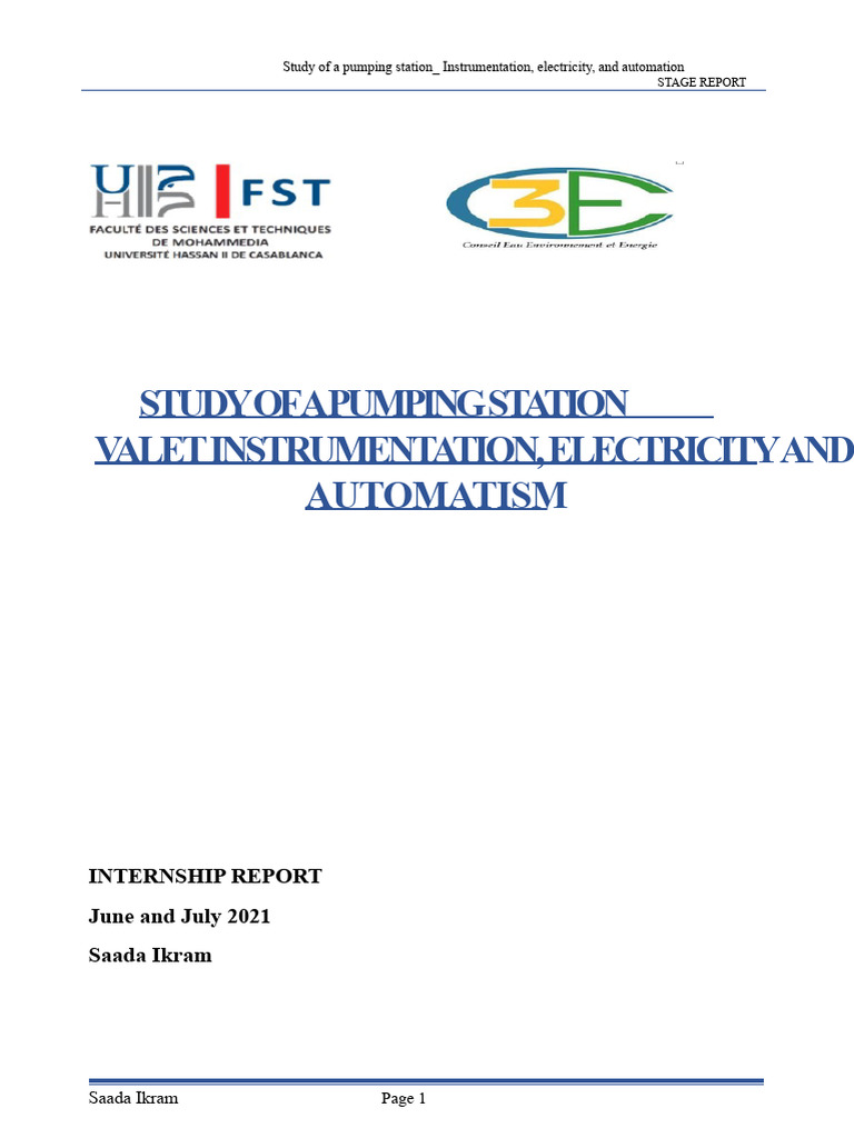 Pumping Station Study: Automation & Instrumentation | PDF | Flow ...