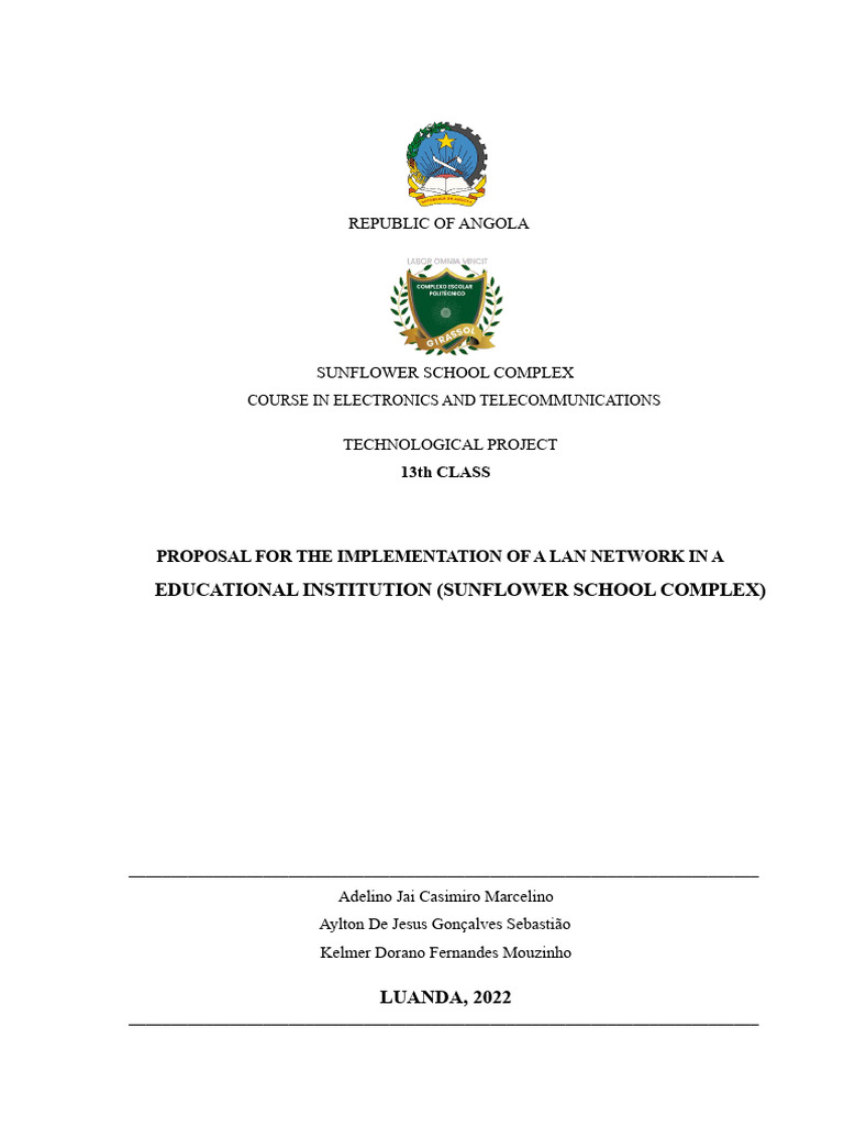 LAN Network Implementation Proposal | PDF | Computer Network | Network ...