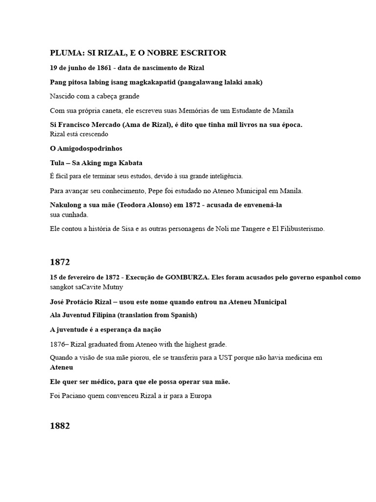 PLUMA-NI-RIZAL (2) | PDF | Manila | Filipinas