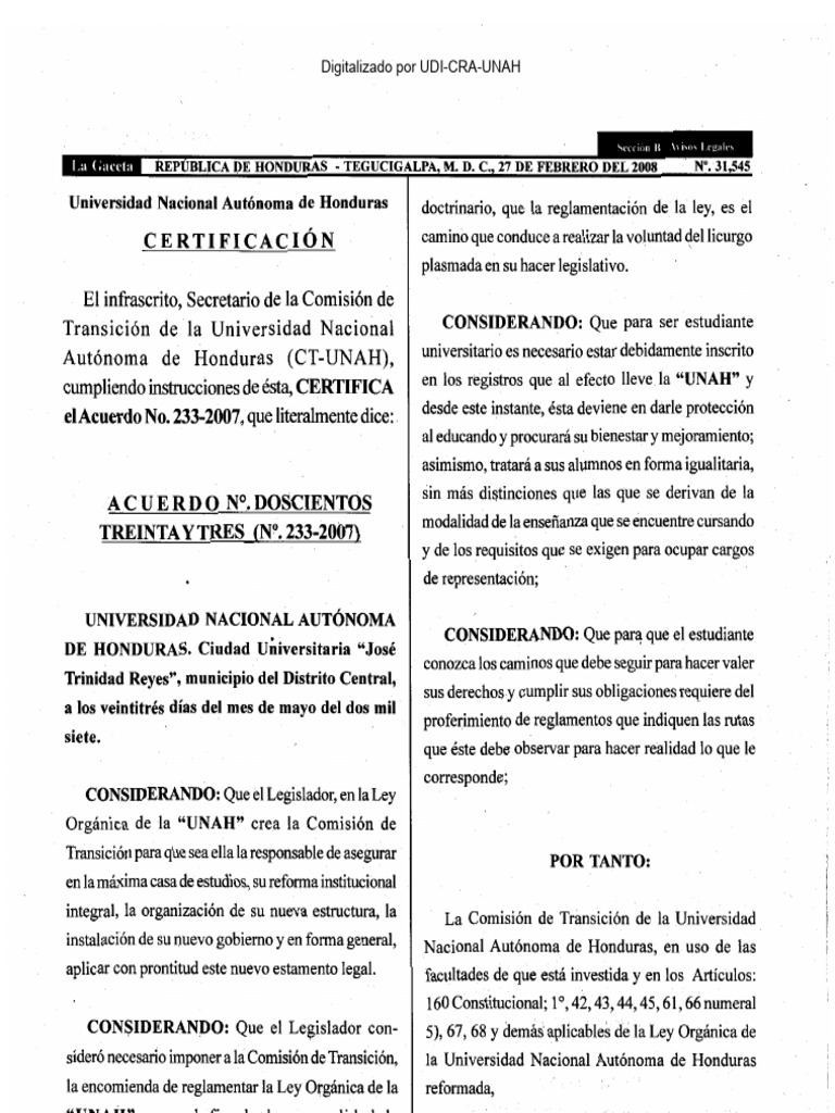 Digitalización UDI-CRA-UNAH | PDF