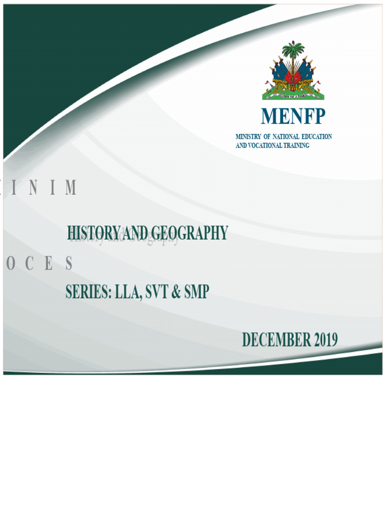 History and Geography NS III (LLA - SMP - SVT) | PDF | American Civil ...