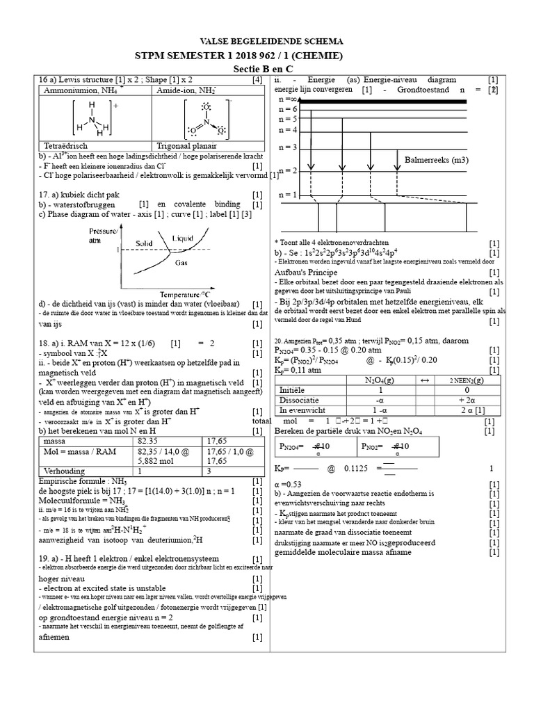 STPM 2018 Sem 1 Oefen Antwoorden | PDF
