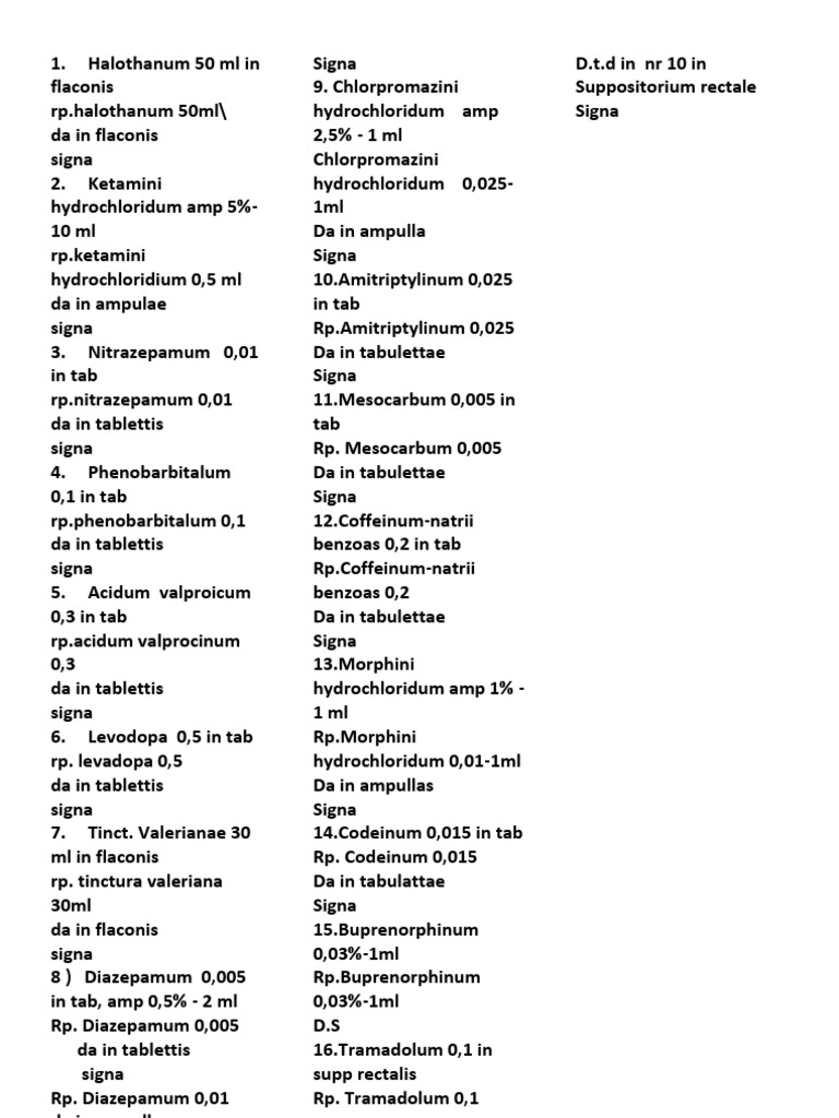 Chlorpromazine and Pentaminum Overview | PDF | Cooking, Food & Wine ...