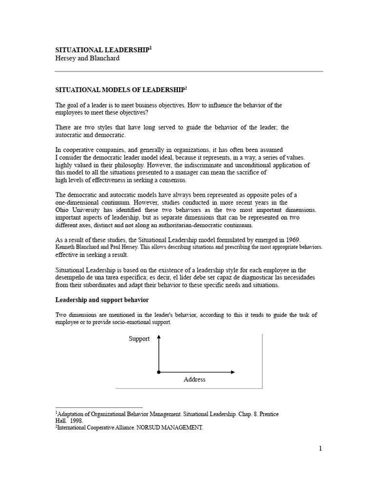 Situational Leadership Styles Explained | PDF | Leadership | Motivation