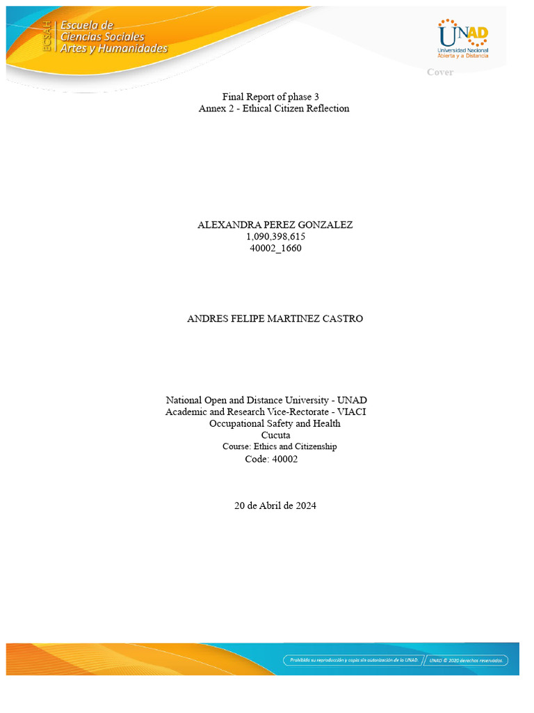 Annex 2 - Phase 3 - Ethical-Citizen Reflection | PDF | Bioethics ...