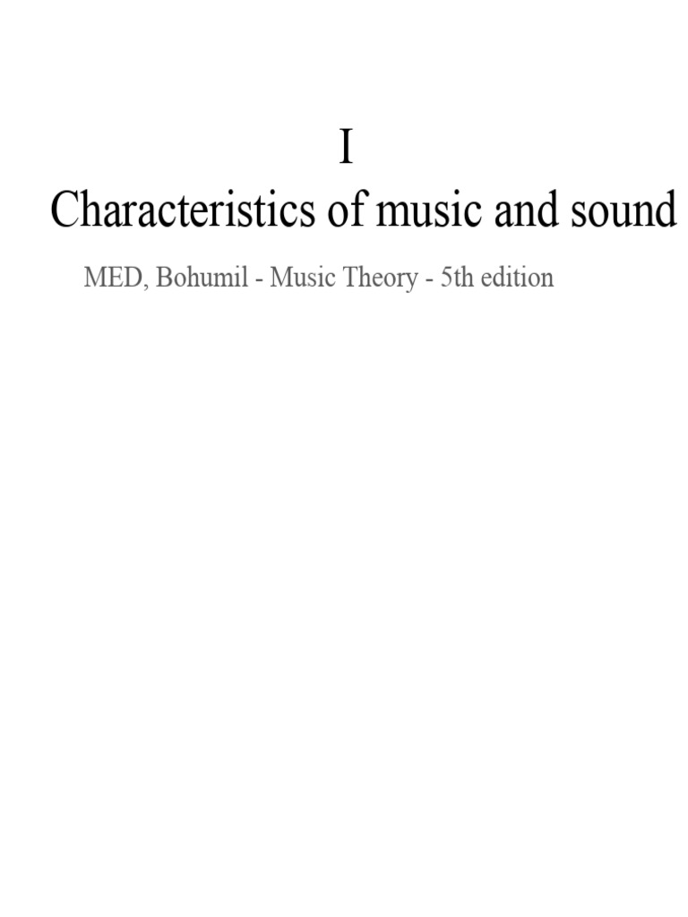 I Characteristics of Music and Sound | PDF | Sound | Amplitude