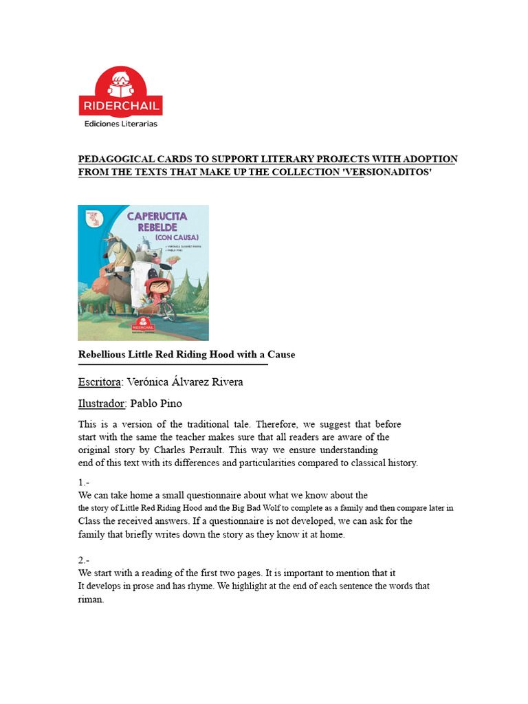 Rebellious Little Red Riding Hood With A Cause 1 | PDF | Little Red ...