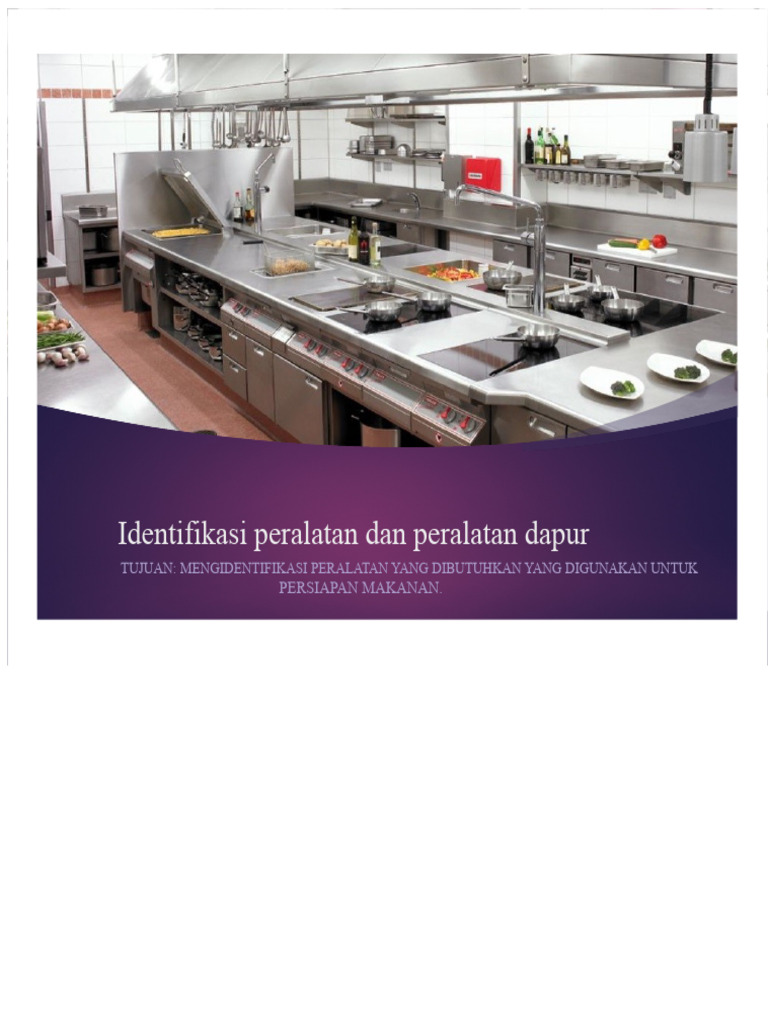 Peralatan Dapur untuk Persiapan Makanan | PDF