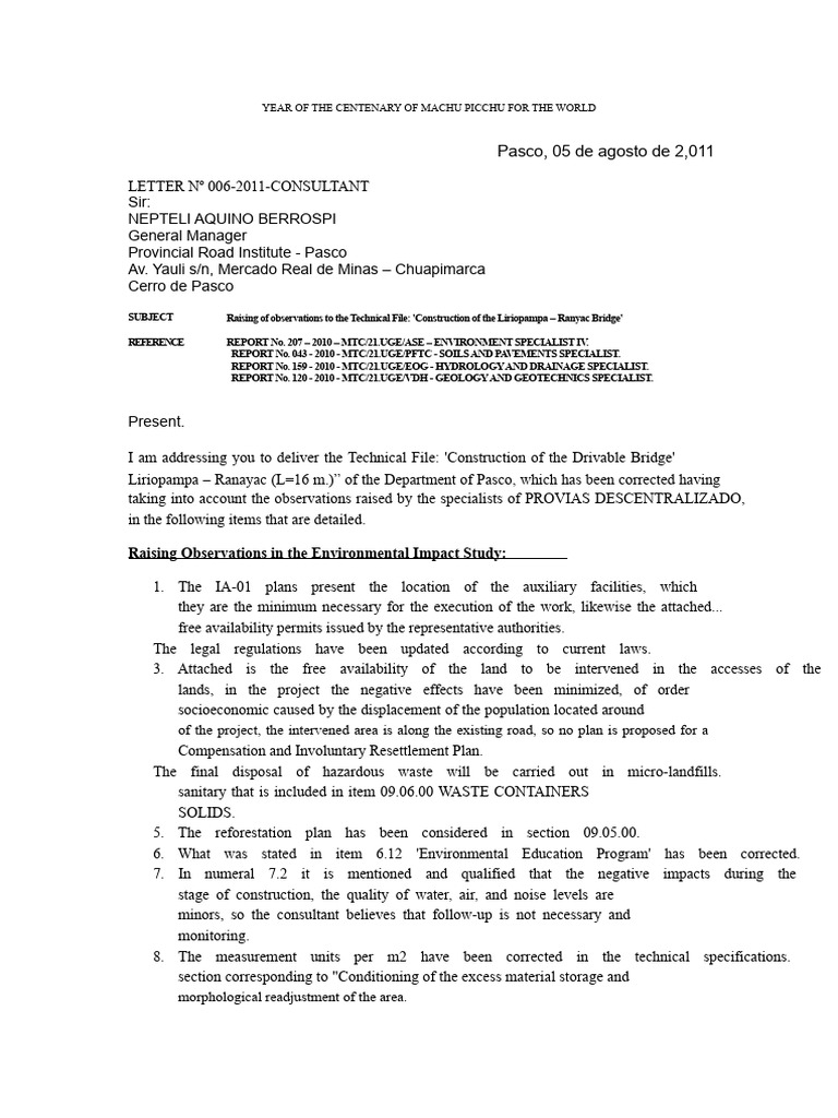 raising of observations | PDF | Concrete | Road