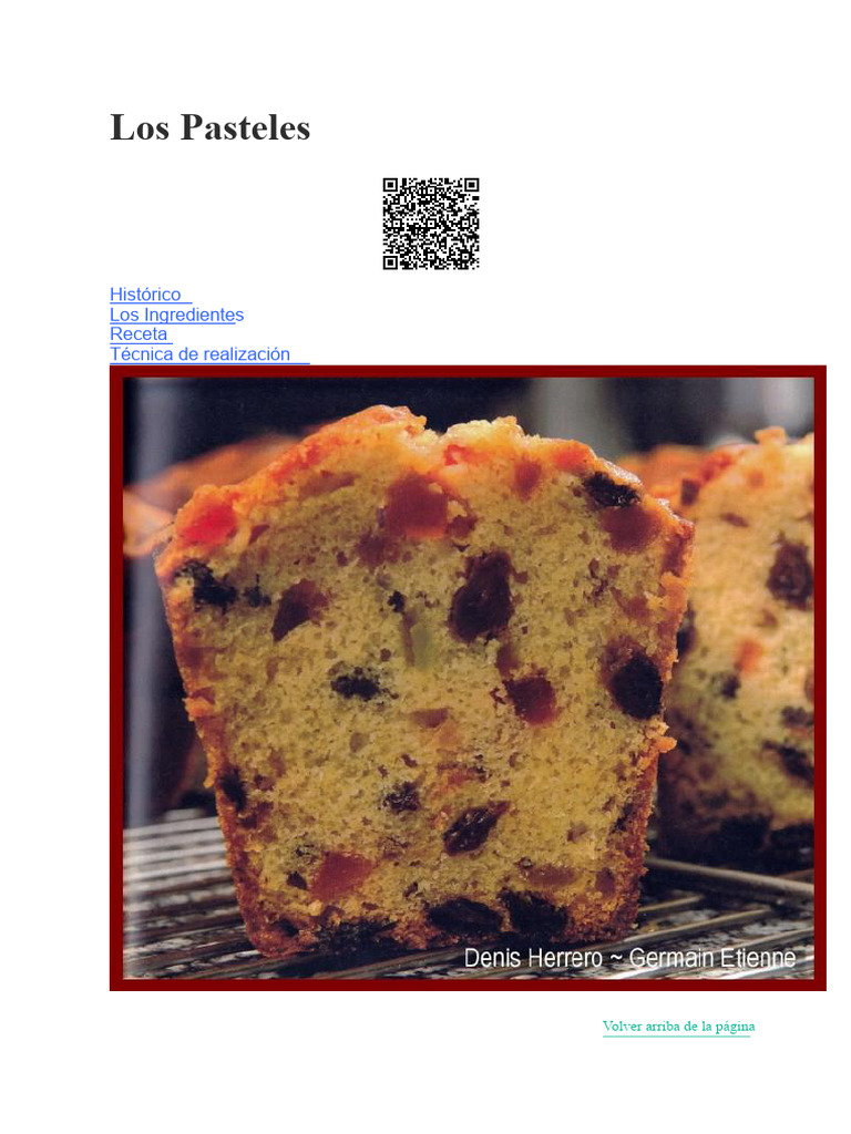 Receta y Técnicas para Hacer Pasteles | PDF | Cocinando | Pasteles