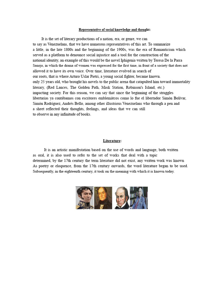 Representative of Social Knowledge and Thinking 1 | PDF