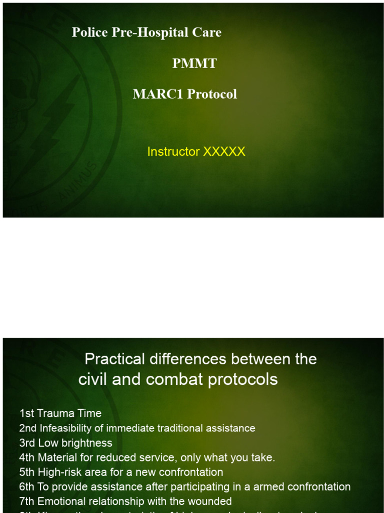 Police Pre-Hospital Care Protocols | PDF | Thorax | Bleeding