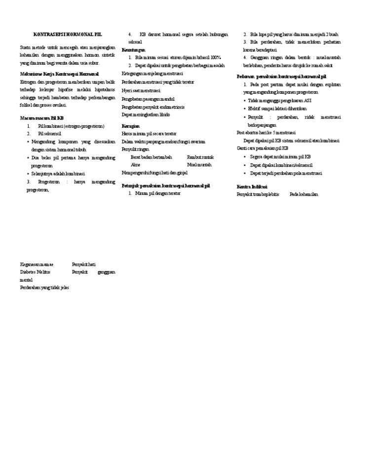 Leaflet Pil KB | PDF