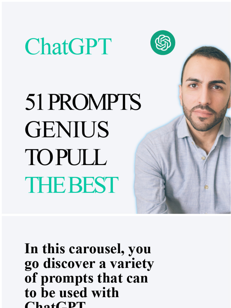 ChatGPT 51 Prompts To Get The Best Out of It | PDF | Fallacy | Statistics