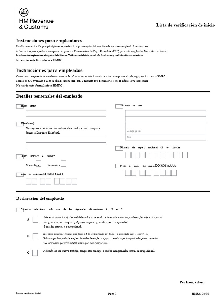 HMRC Lista de Verificación para Principiantes.pdf | PDF | Pensión