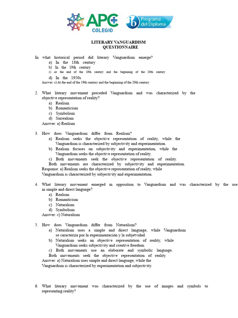 Understanding Literary Vanguardism | PDF | Realism (Arts) | Reality