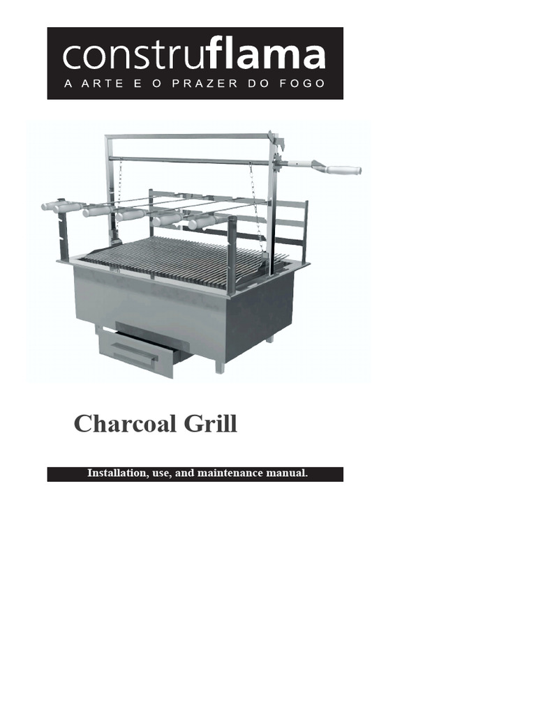 BARBECUE-GRILL-WITH-CHARCOAL-DRAWER_17-3 | PDF | Barbecue Grill | Materials