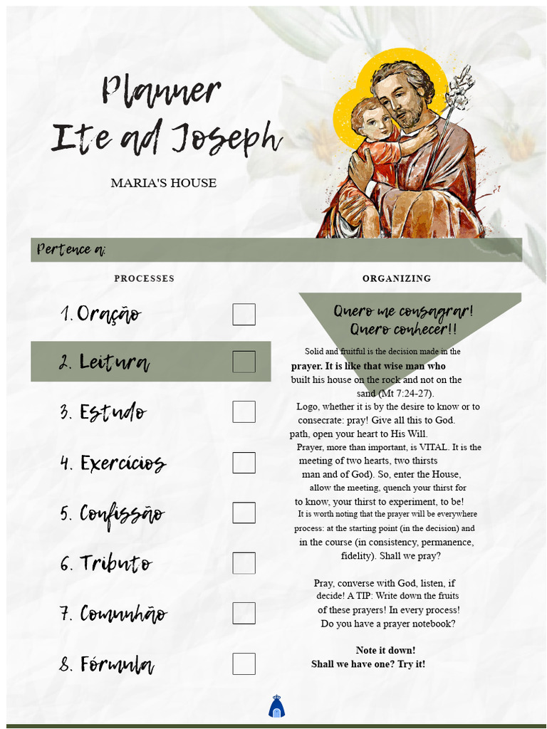 New Planner Ite Ad Joseph - Consecration To Saint Joseph PDF | PDF ...
