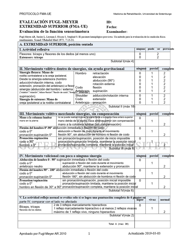 FM Ue Eng 190303 Protocolo | PDF | Codo | Hombro