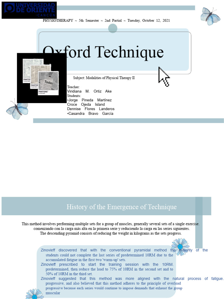 Oxford Technique | PDF | Strength Training | Clinical Medicine