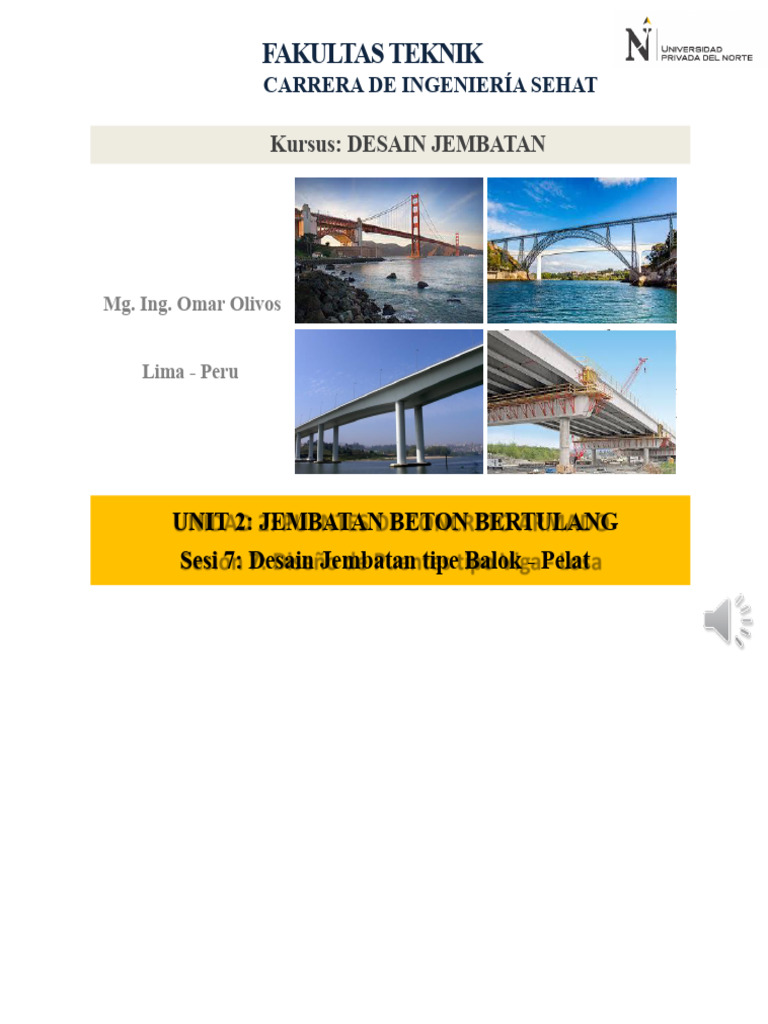 Desain Jembatan Balok T Beton Bertulang | PDF