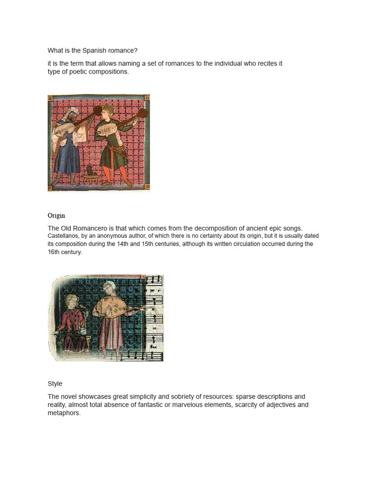 What Is The Spanish Ballad Tradition? | PDF