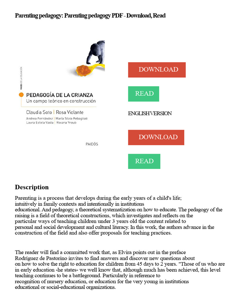 Parenting Pedagogy - Parenting Pedagogy PDF - Download, Read | PDF ...
