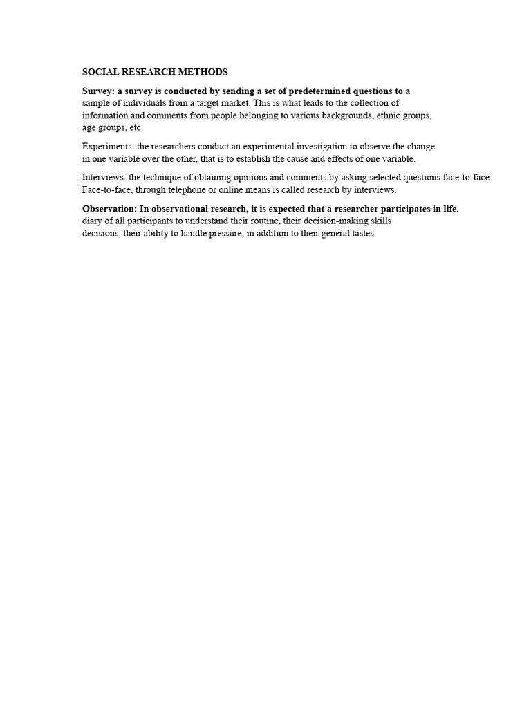 Social Research Methods Explained | PDF