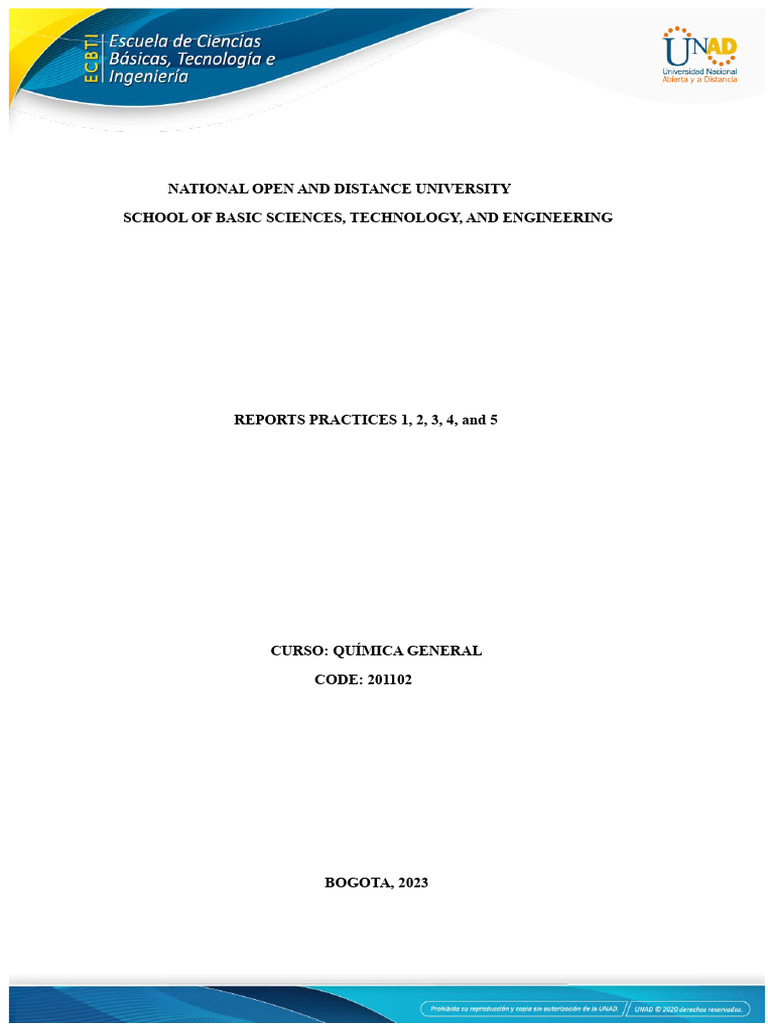 Annex 4 - Laboratory Report First Practice | PDF | Chemistry | Titration