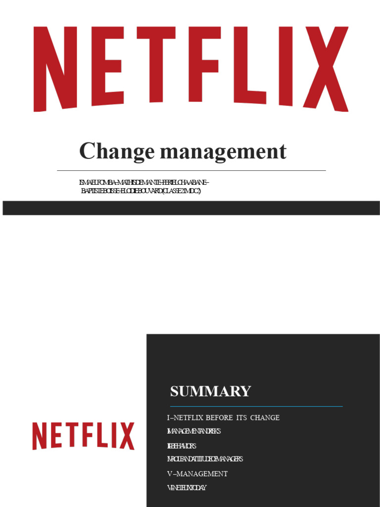 Netflix Change Management Analysis | PDF | Human Communication | Social ...