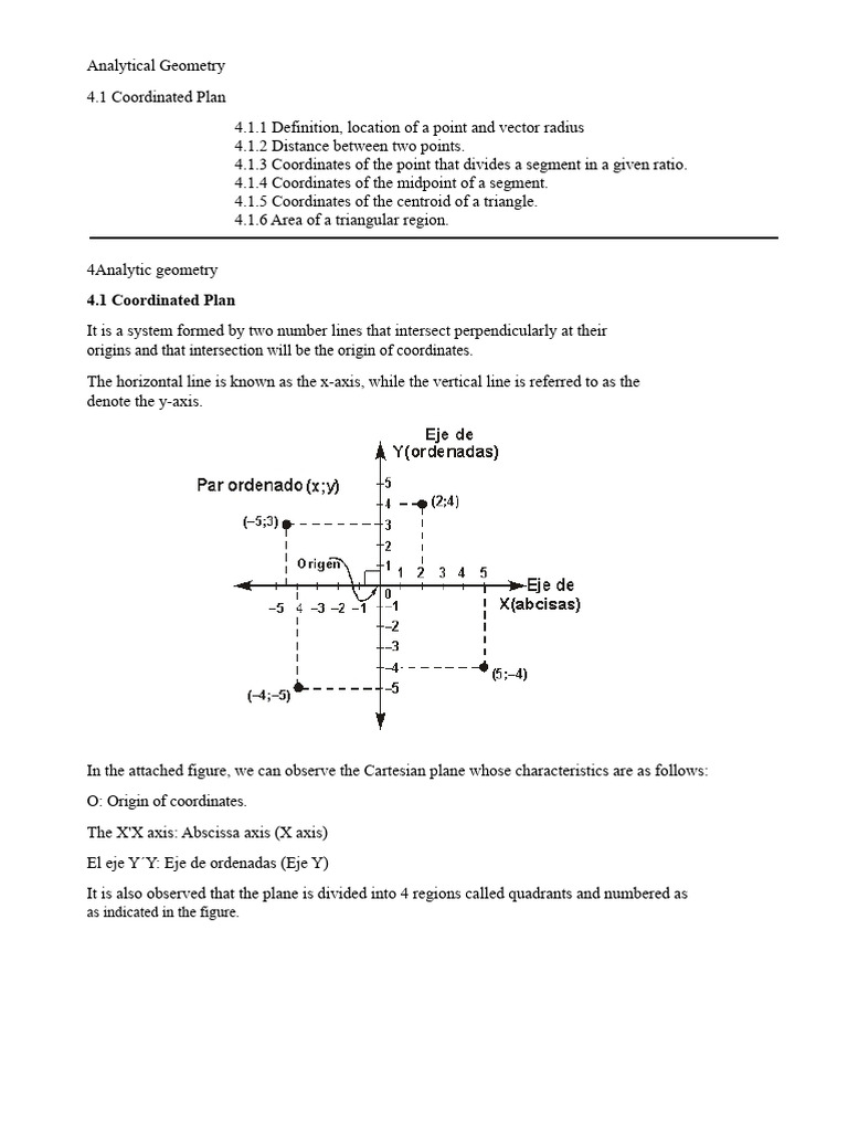 4 Analytical Geometry | PDF | Cartesian Coordinate System | Triangle