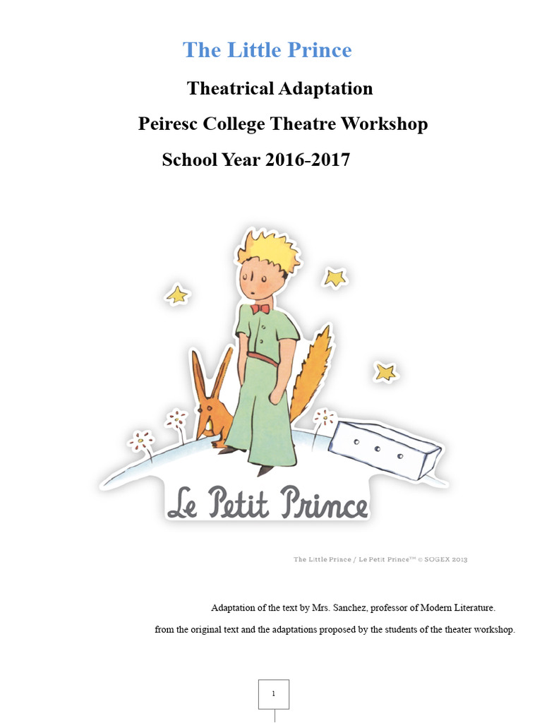 The Little Prince in Theater | PDF | The Little Prince | Street Light
