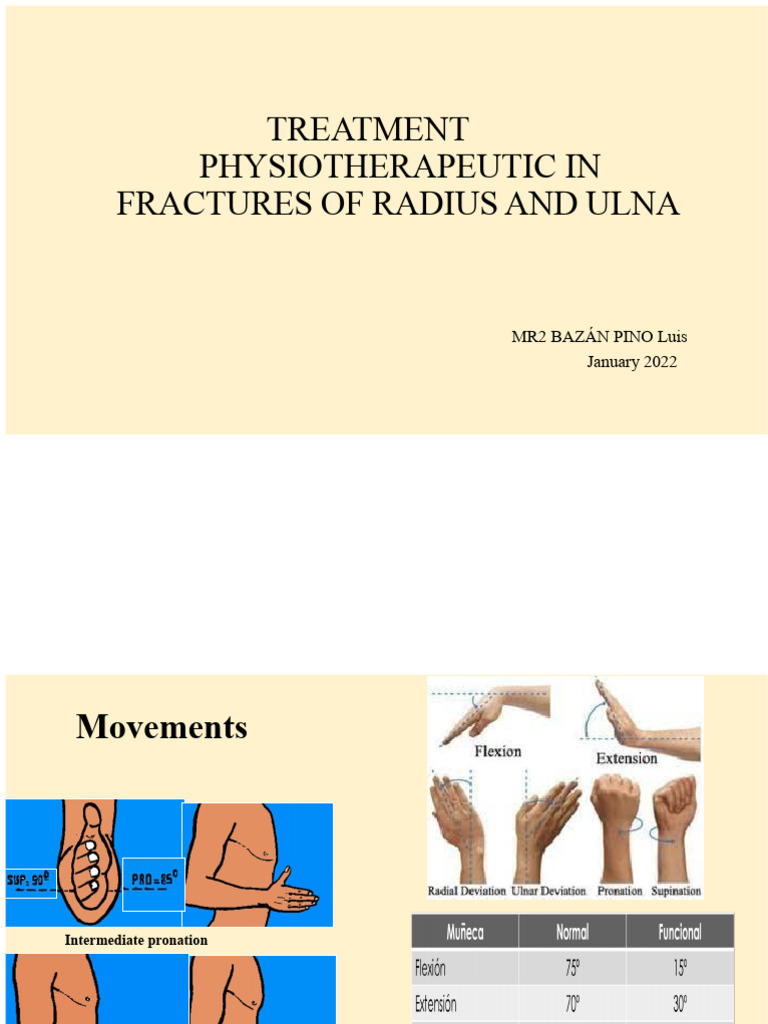 Physiotherapy Treatment For Radius and Ulna Fractures | PDF | Elbow ...