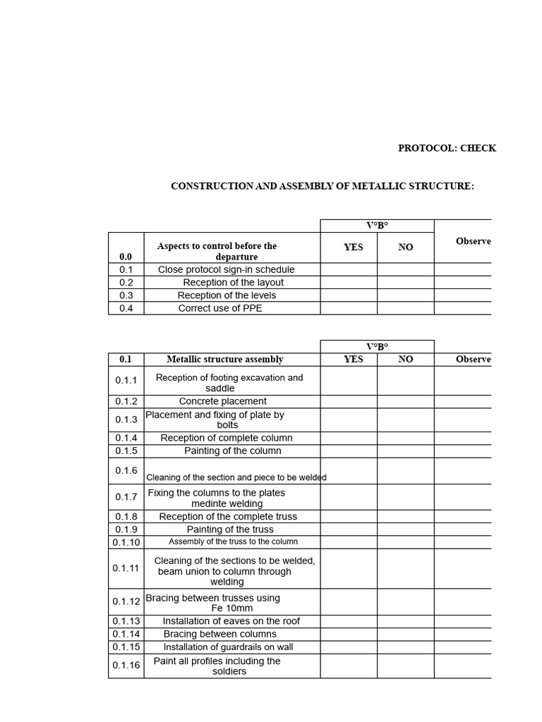 Check List - Structures (Auto-Save) | PDF