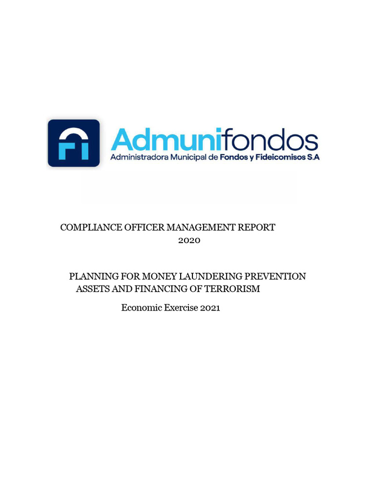 Report-Anti-Money Laundering-2020-And-Plan-2021 | PDF | Regulatory ...