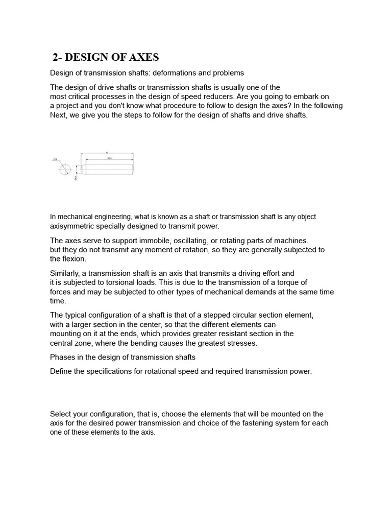 DESIGN OF AXES | PDF | Stiffness | Bending