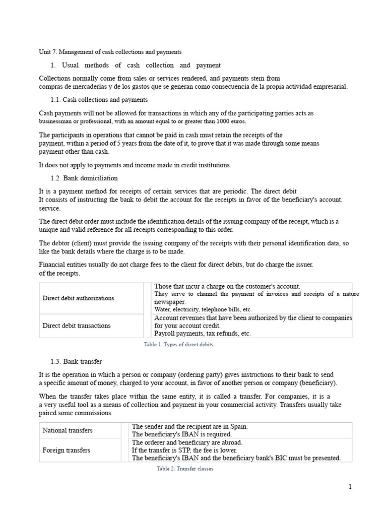 Cash Collection and Payment Management | PDF | Credit Card | Cheque