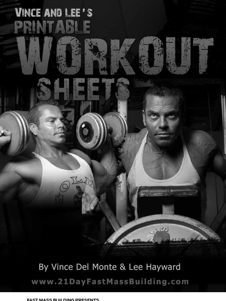 Part 7 - The Printable Workout Sheets and Training Log | PDF | Aerobic ...