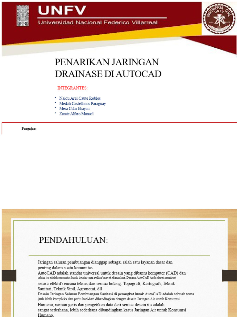 Panduan Desain Drainase di AutoCAD | PDF