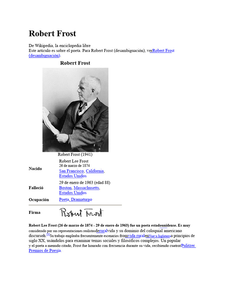 Robert Frost | PDF