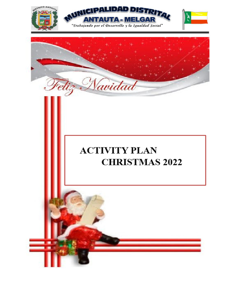Christmas Work Plan | PDF | Christmas | Observances